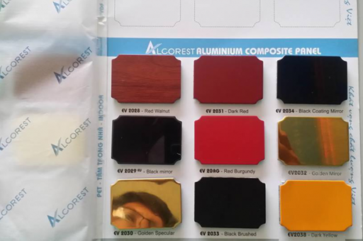 Tấm Alu Alcorest nhôm gương 2440x1220x3x0.15mm